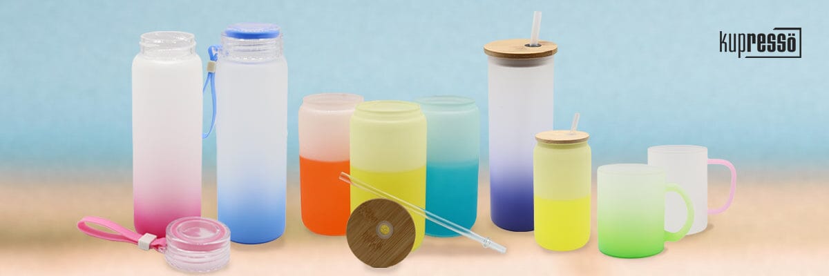 Best Sublimation Glass Blanks. Customized Frosted Sublimation Tumblers ...
